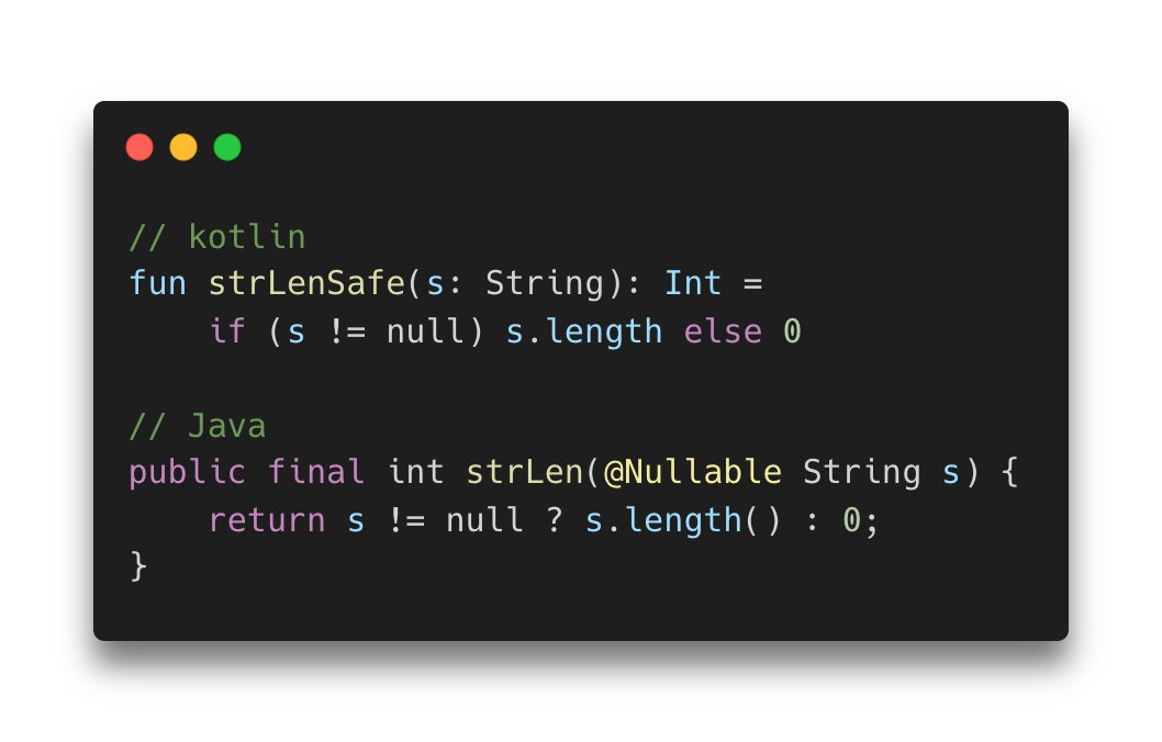 Kotlin, null 어렵지 않게 다루기