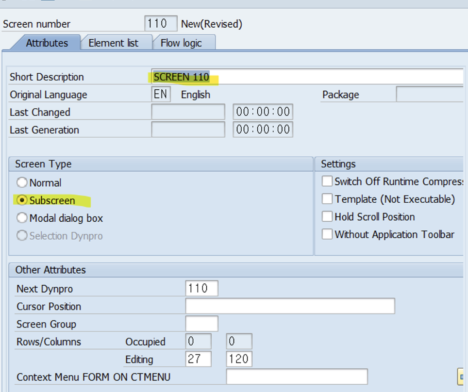 [ABAP] Subscreen 생성하기 :: yellog