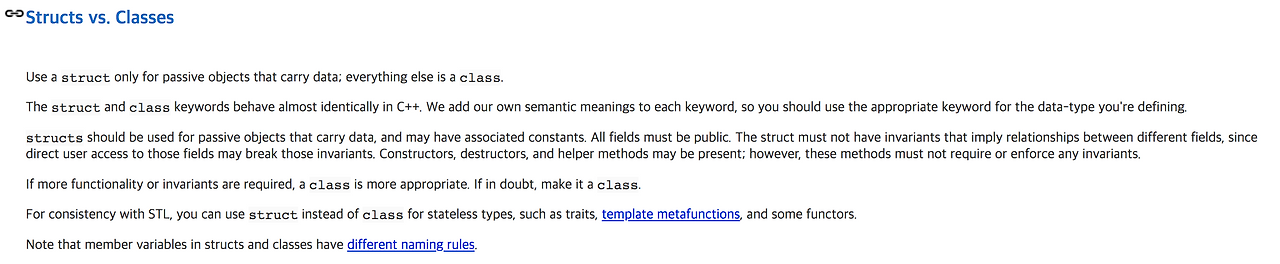 Google C/C++ CodeStyle