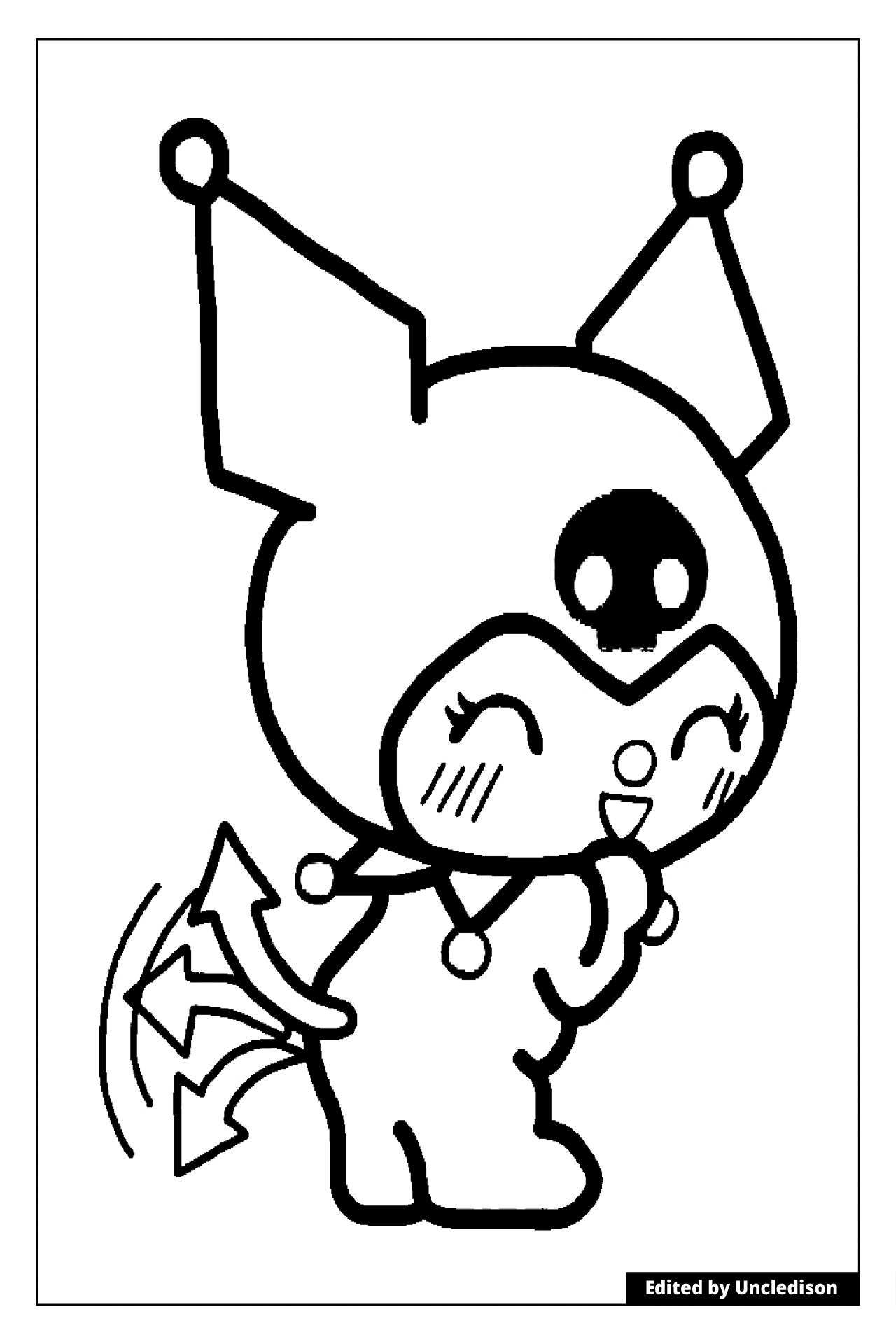 쿠로미 색칠공부 산리오 무료 PDF도안