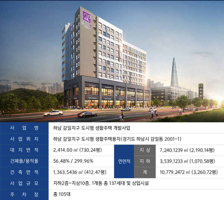 하남 감일역 트루엘 모델하우스 분양가 감일지구 소형 아파트 상가 오피스텔 분양 홍보관