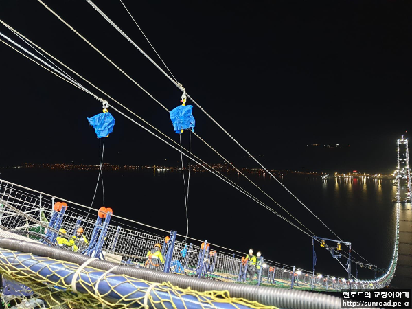 차낙칼레 교량 Main Cable 가설 1 (2021.02)