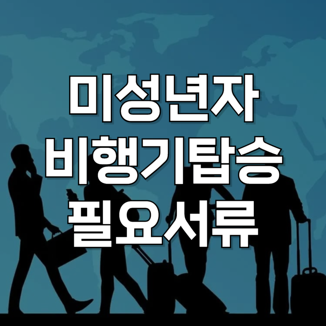 미성년자 비행기 탑승 시 필요한 서류 총정리 국내선 And 국제선 완벽 가이드 Slowslowtravel