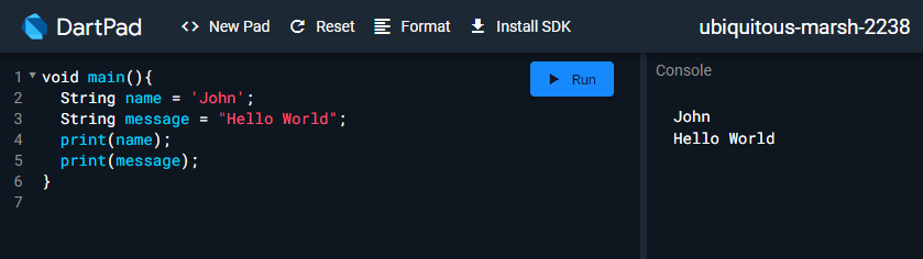Dart 기본 - 07. 데이터 타입, String, bool, int, double