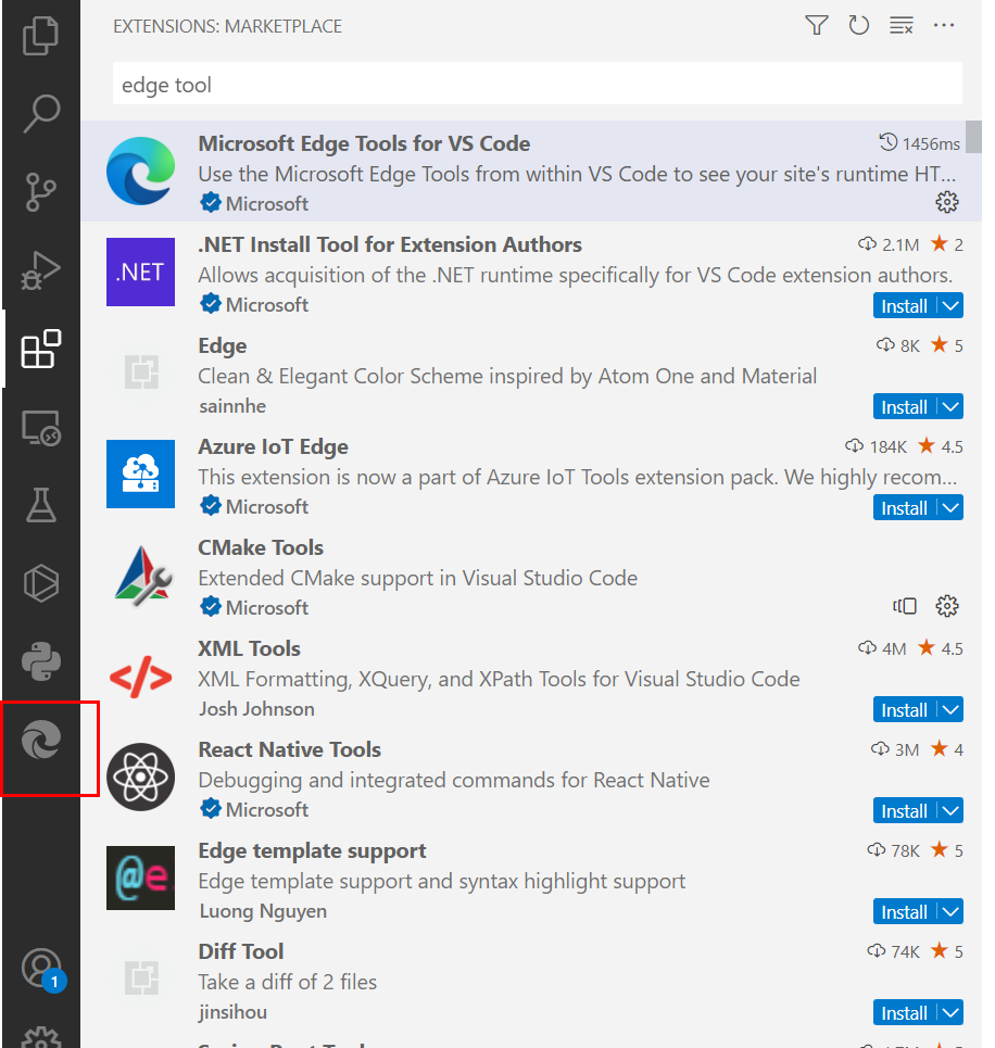 vscode 에서 크롬 콘솔창(edge콘솔창) 같이 보는 방법은?