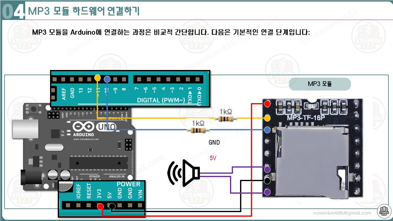 [아두이노] MP3 모듈 제어하기(DFPlayer Mini)