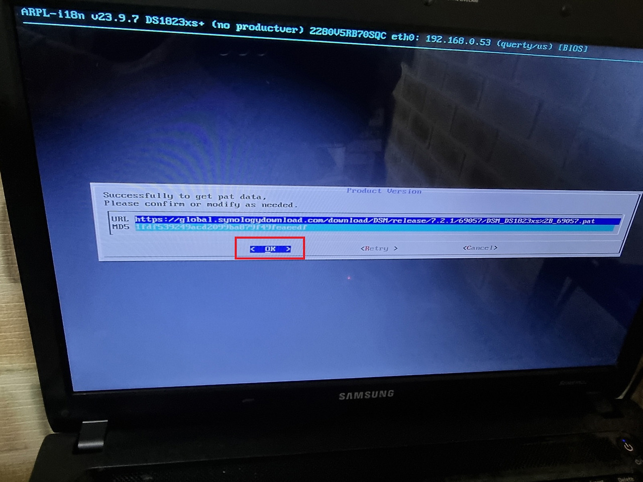 헤놀로지 나스(Xpenology NAS) #8 - ARPL-i18 이용 DSM7.2.1-69057 설치하기(DS1823xs+로 마이그레이션)