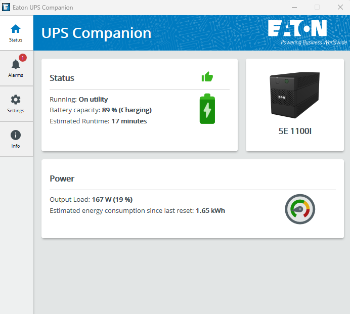 Eaton 5E 1100i UPS 배터리 교체기