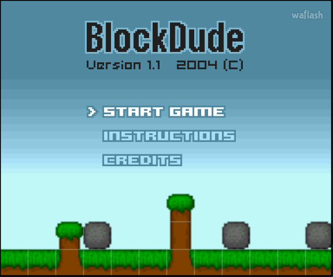 BlockDude - 플래시게임 | 와플래시 게임 아카이브