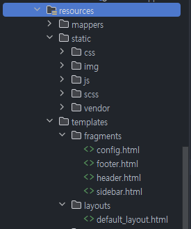 [thymeleaf] Thymeleaf Layout (feat. sb-admin 2)