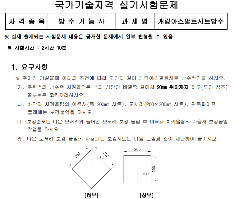 한번 배워두면 평생 써먹는 방수기능사 자격증 취득과 국비지원제도 자격 전망 안내