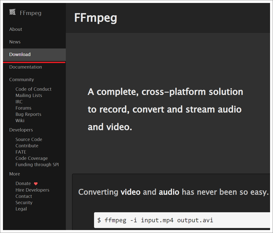 FFMPEG 다운로드 방법. (무료, 무설치, 포터블, 종류 선택)