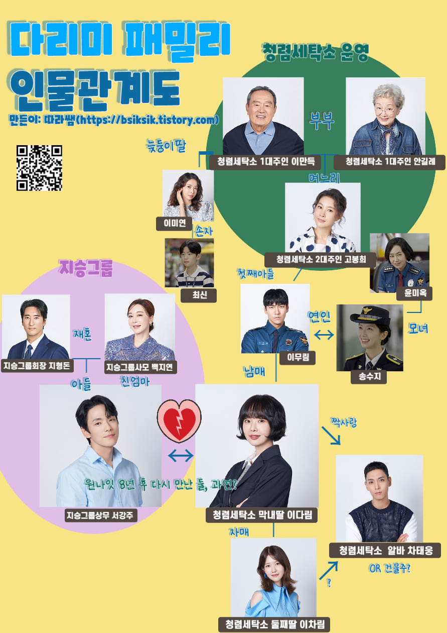 다리미 패밀리 방송정보 등장인물 인물관계도 몇부작 질투의화신 작가