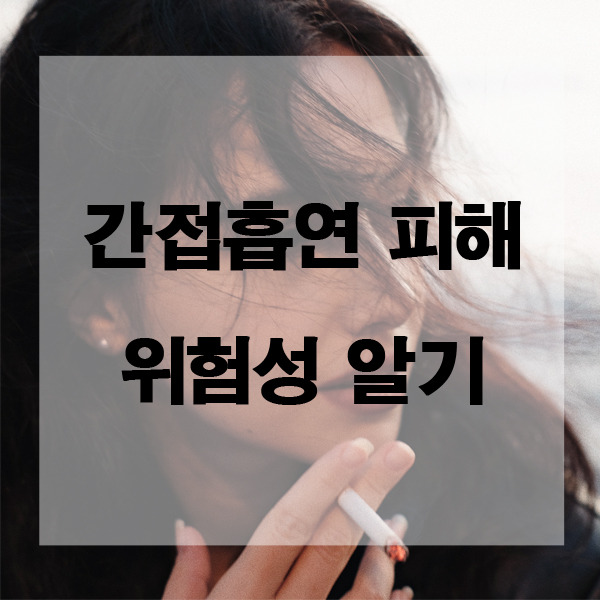 간접흡연 피해 위험성 알기