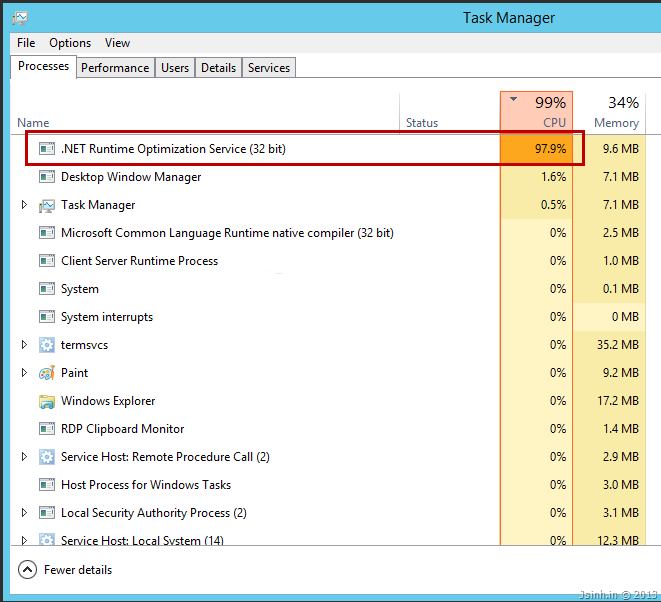 [Net Runtime Optimization Service, mscorsvw.exe] CPU 100% 점유 해결 (컴퓨터가 버벅거릴때, 반응속도가 느려졌을때)