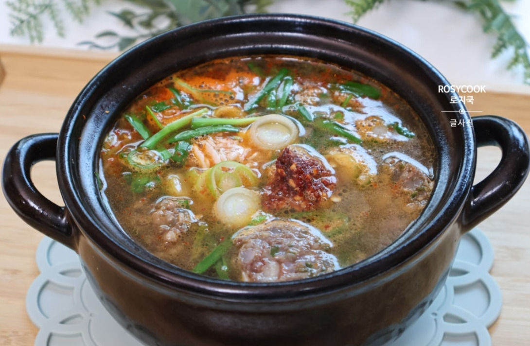 순대국 만들기 다대기 순대국밥 만드는 법 레시피