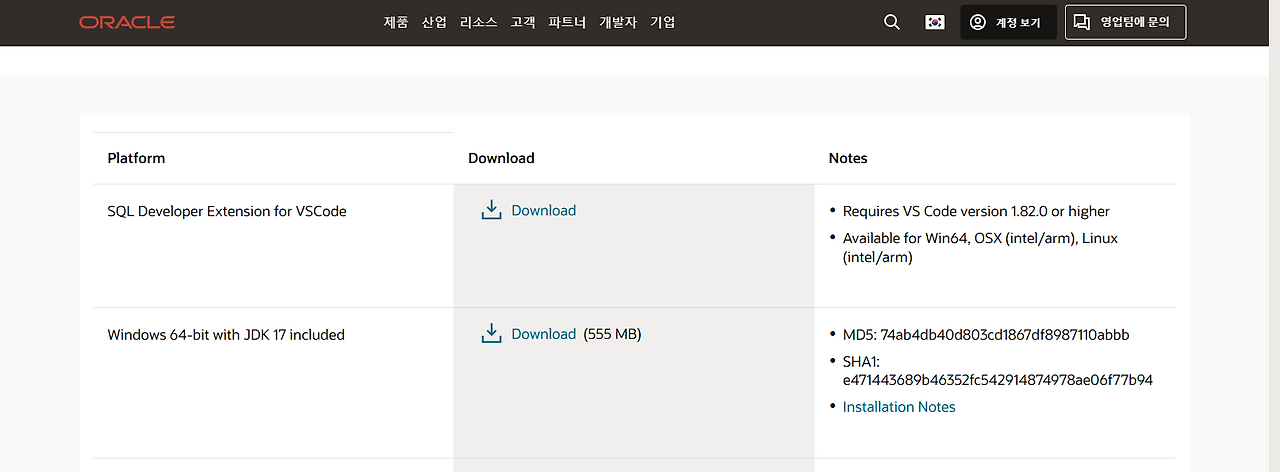 [Oracle] Windows11 SQL Developer 설치하는 방법 - 츄르 사려고 코딩하는 집사