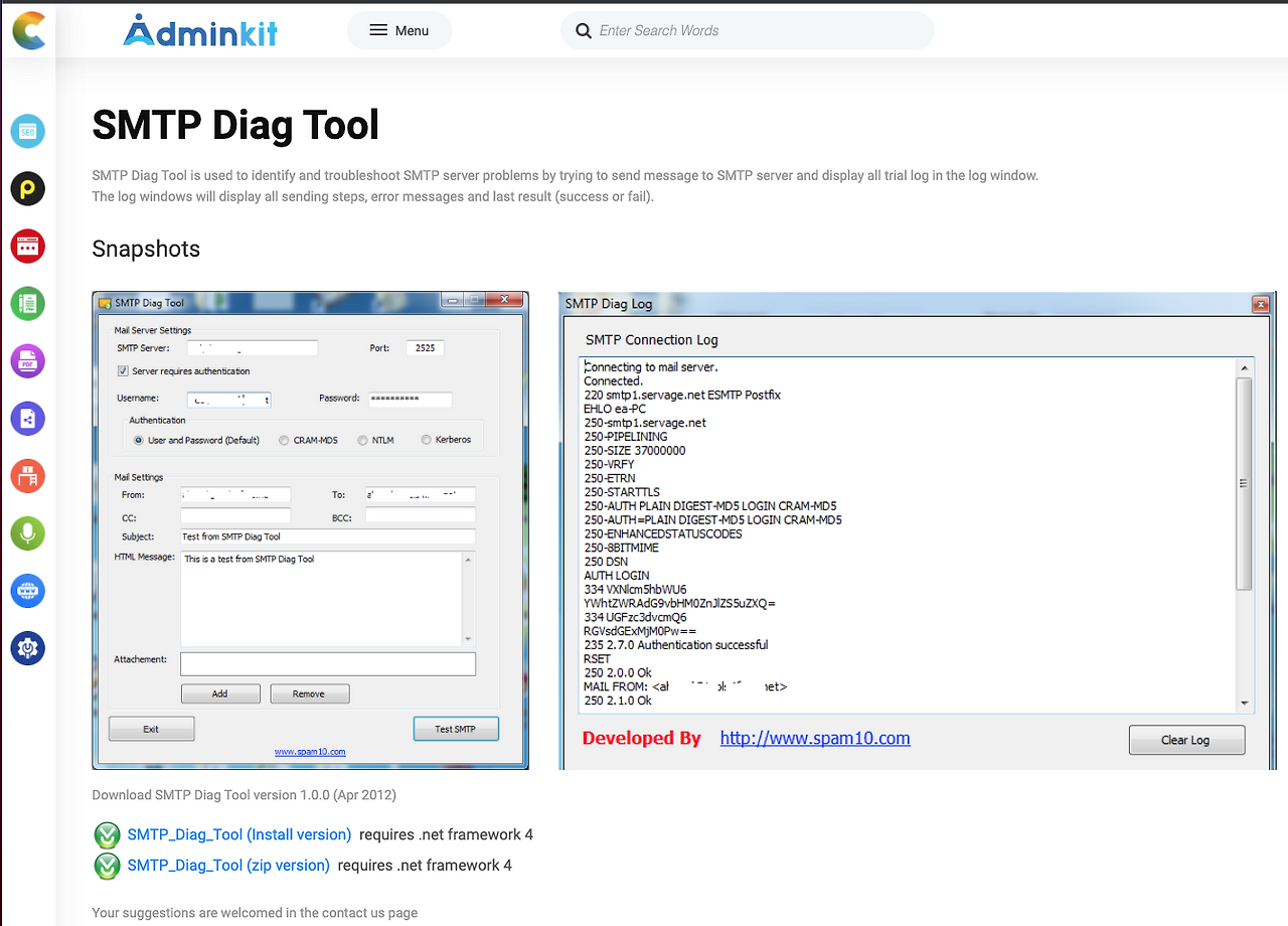 [SMTP Diag Tool] SMTP Relay Server 트러블 슈팅하기 프로그램