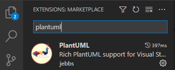 plantUML on visual studio code