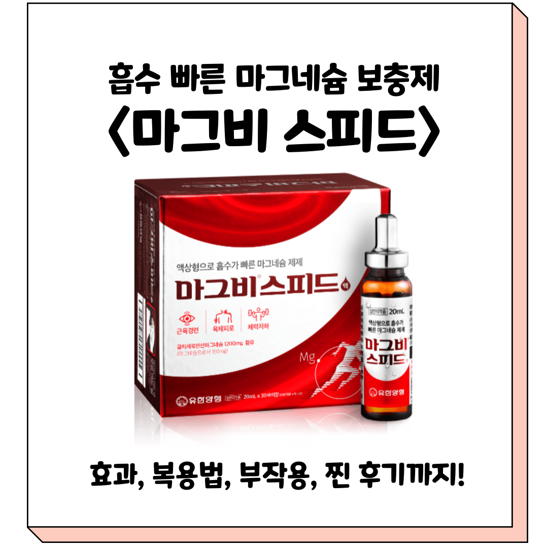 약사 꿀템 마그비스피드 효능 가격 복용법 여는법 총정리 마그비 스피드 더블액션과 차이점은 이동국 운동 마그네슘
