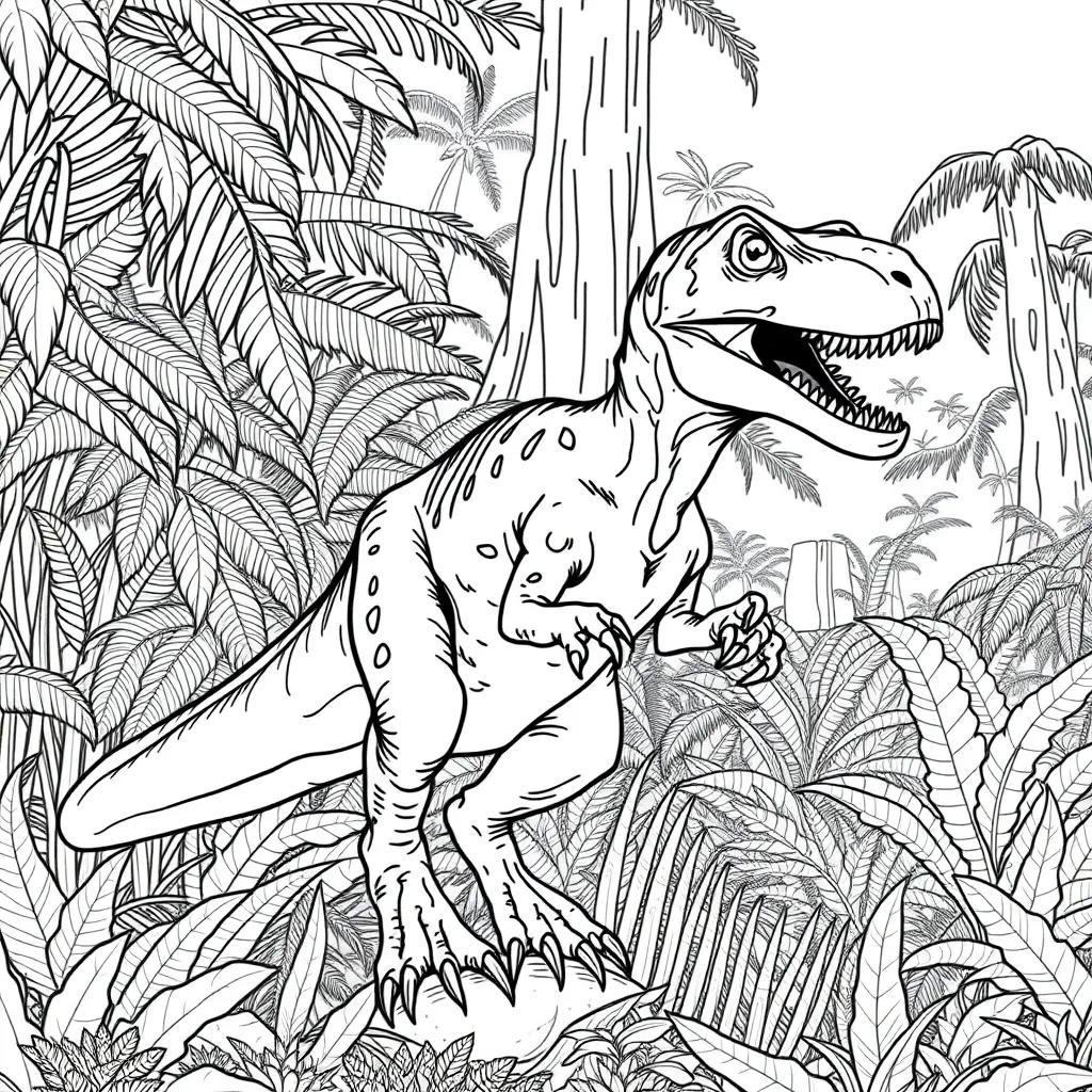 벨로키랍토르 벨로시랩터velociraptor 색칠하기 무료 프린트 도안 And 어린이 두뇌 발달 활동
