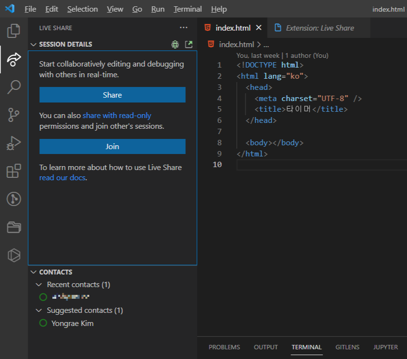 Vscode Liveshare로 페어 프로그래밍 시작하기