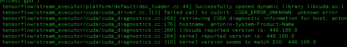 Issue Failed Call To Cuinit Cudaerrorunknown Unknown Error 디벨로피아의 개발 블로그 