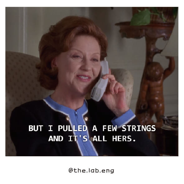 Pull a few strings 백을 쓰다 인맥 연줄 이용하다 영어로