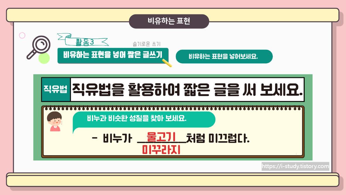 비유하는 표현직유법 은유법과 시의 표현법