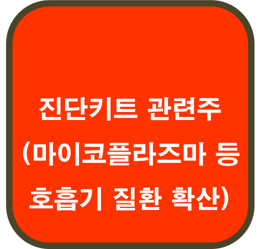 진단키트 관련주 마이코플라즈마 폐렴 등 호흡기 질환 확산