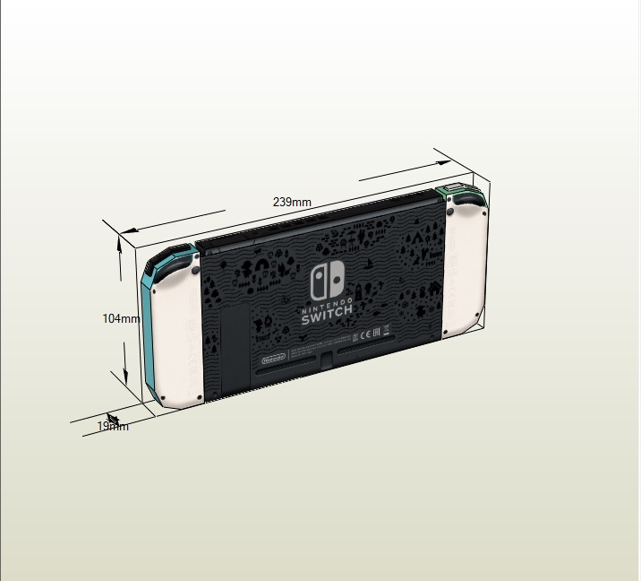 닌텐도 스위치 도안 동물의 숲 에디션 종이모형 도면 공유