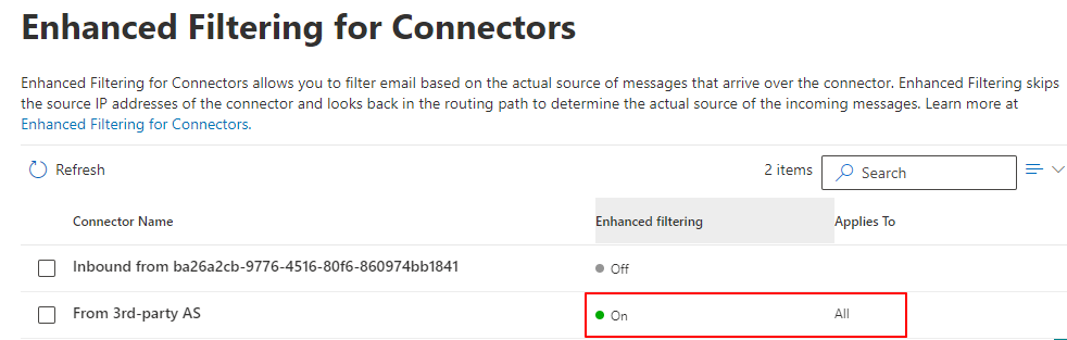 Exchange Online. Enhanced Filtering for Connectors :: 페푸리의 Office ...