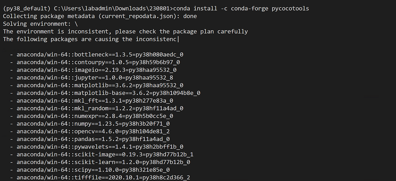 [Python] ModuleNotFoundError: No module named 'pycocotools'