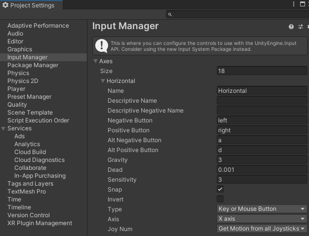 6. 머티리얼, GetAxis, Input.GetKey( ) : 유니티 튜토리얼