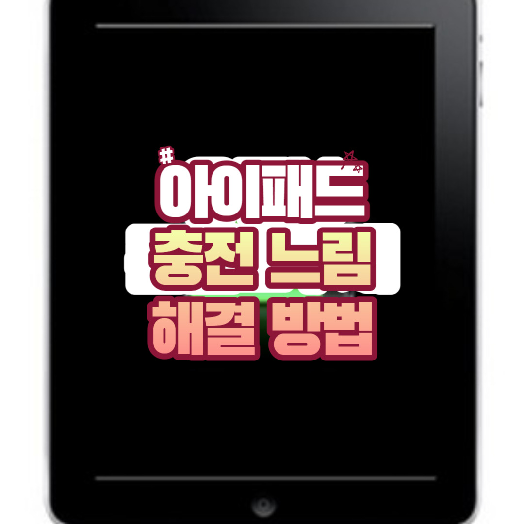 아이패드 충전 느림 해결 방법