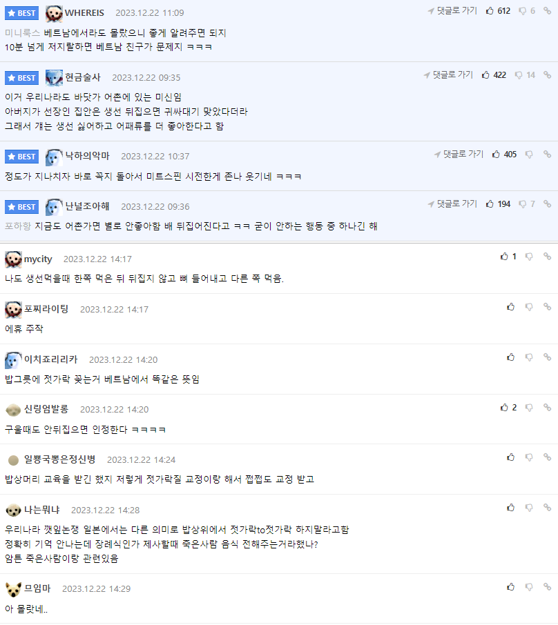 베트남 친구랑 생선먹다가 생긴 일