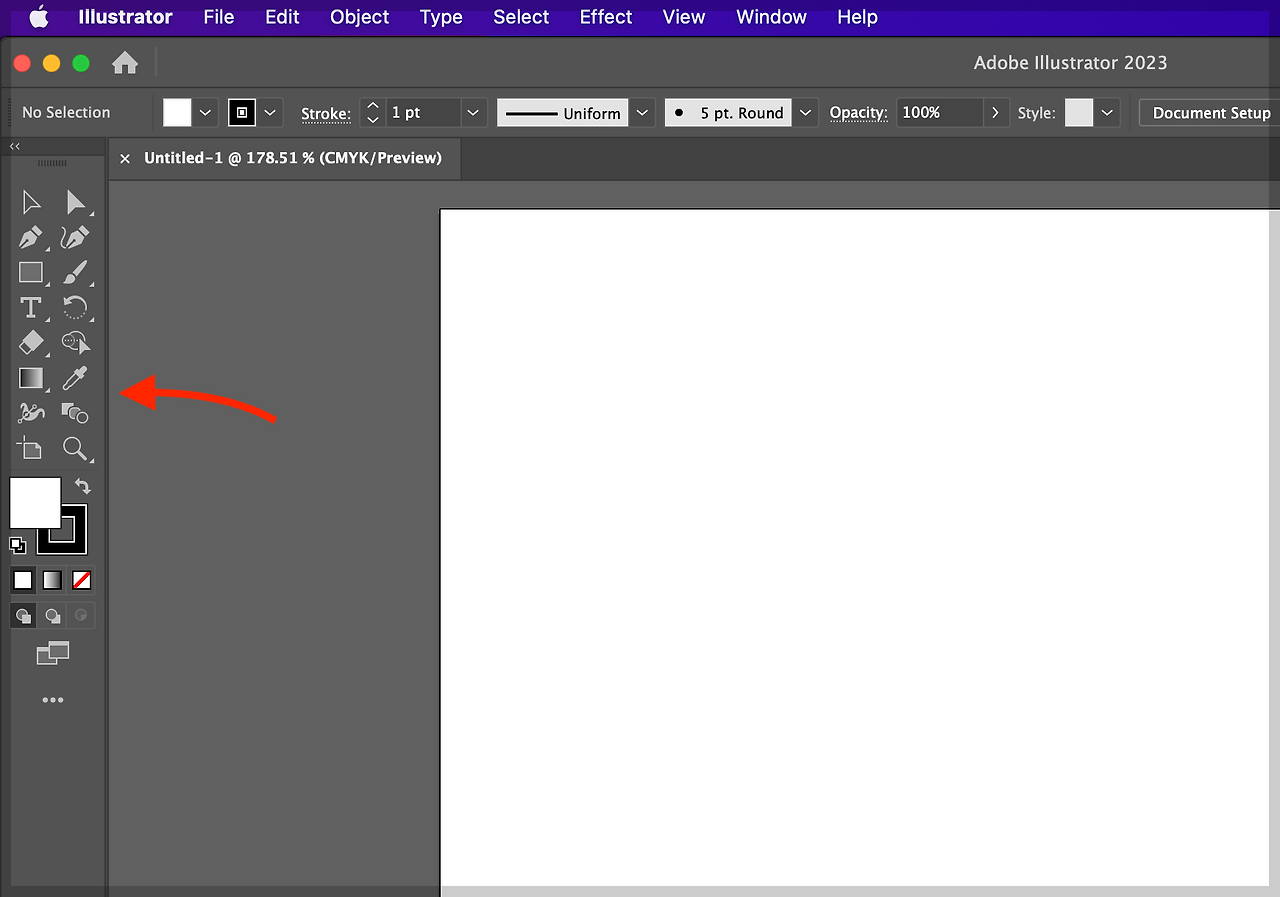 Illustrator 일러스트레이터 기초 강좌 왼쪽 툴바toolbar 사라졌을때없어졌을 때