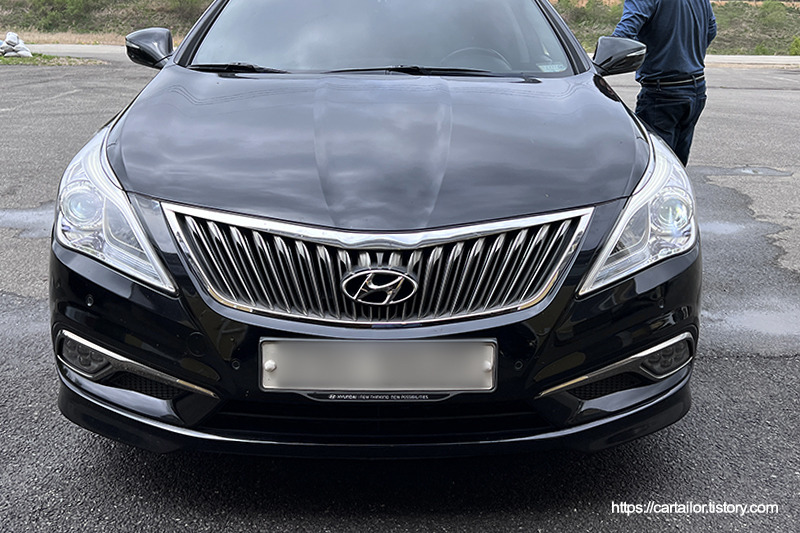 그랜저HG 합법 LED 전조등 장착 - 브라비오 터미네이터 SP H7-B