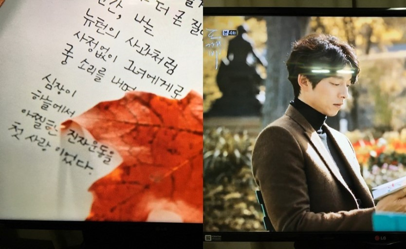 드라마 도깨비 4회 김신이 읽던 책 어쩌면 별들이 너의 슬픔을 가져갈지도 몰라 중 김인욱 시인의 사랑의 물리학