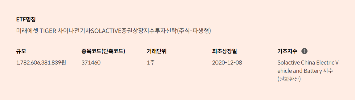 중국 전기차 시장의 잠재력 TIGER 차이나전기차SOLACTIVE ETF (371460) :: Dividend