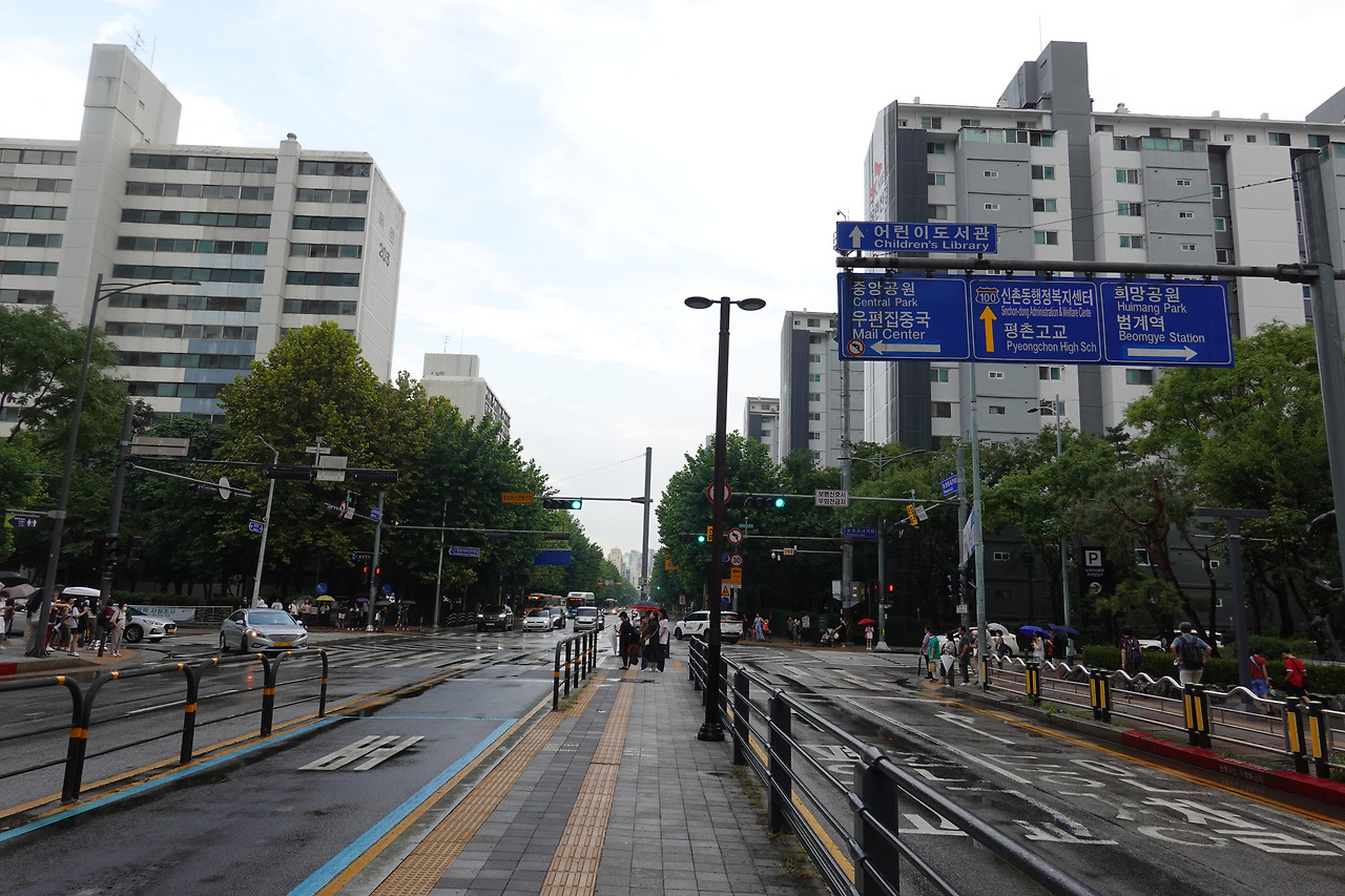 20230822 폭우성 소나기 내린날 안양 범계 거리 풍경