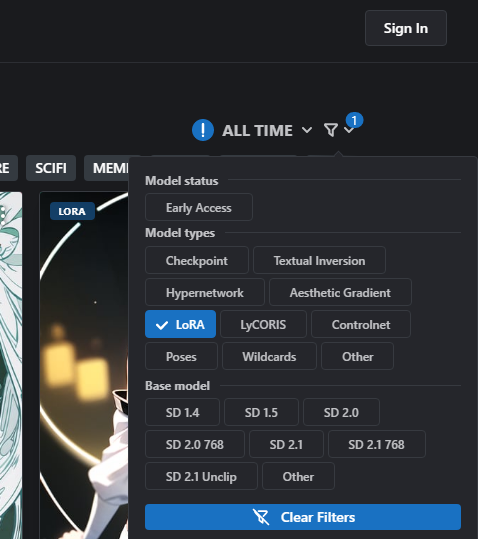 Stable Diffusion - LoRA 모델 사용법