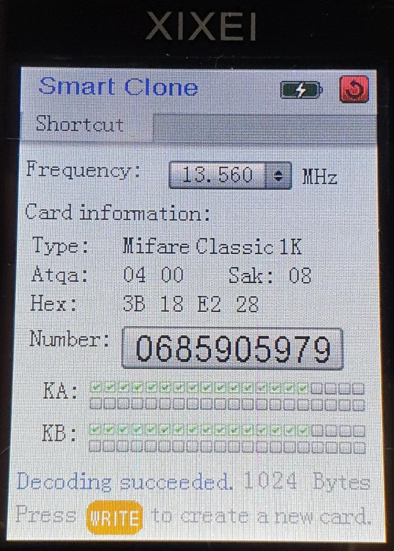 🛒 RFID 카드 리더 복사기 XIXEI X7와 NFC 13.56MHz 태그