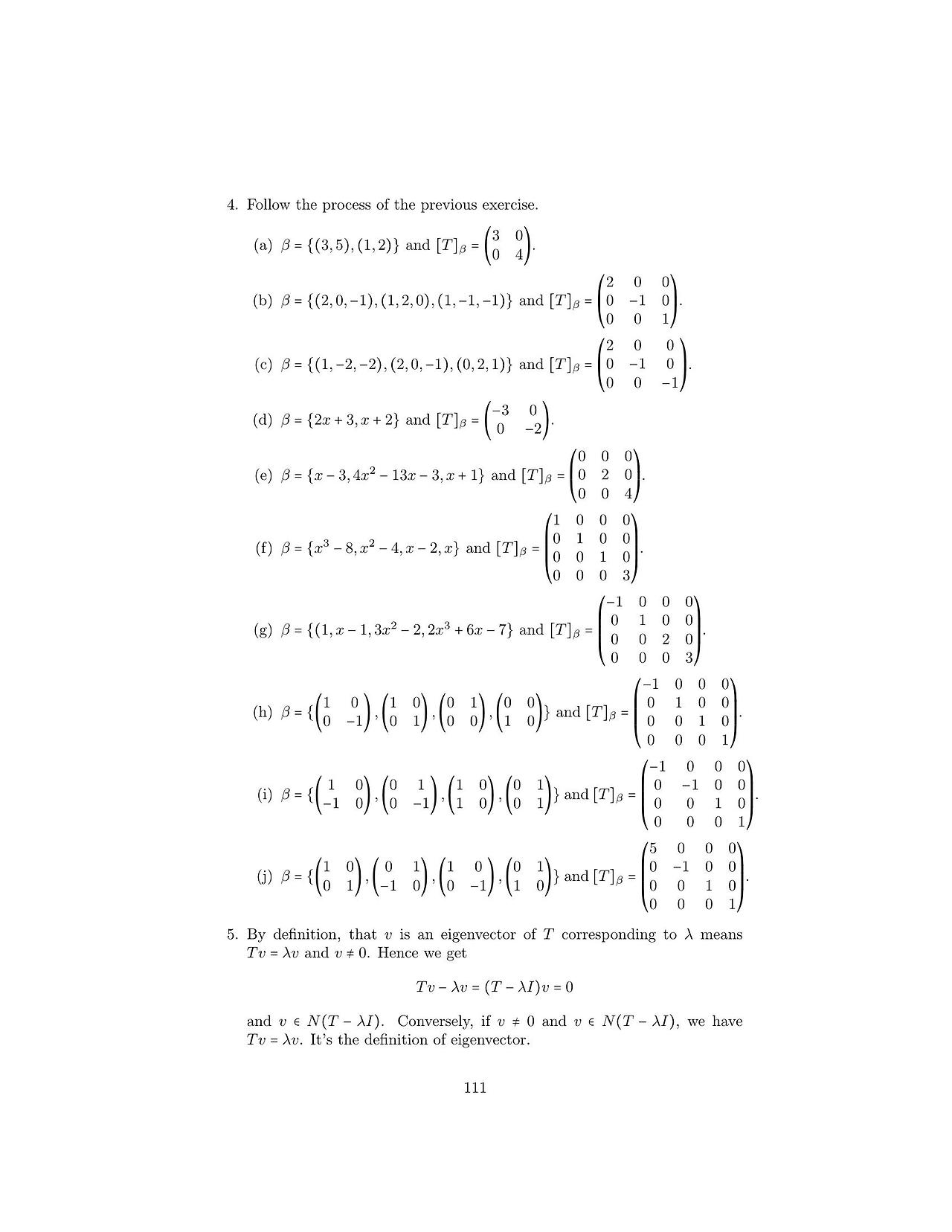 Solutions to Linear Algebra, Stephen H. Friedberg, Fourth Edition ...