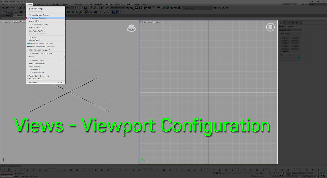 뷰포트 분할로 진입하는 방법은 [+] 뿐만 아니라