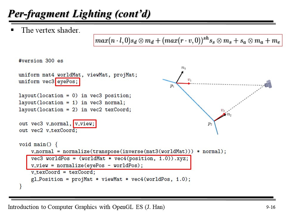[OpenGL ES] 9강 : 라이팅, 퐁 모델(Phong Model), 난반사(Diffuse), 정반사(Specular ...