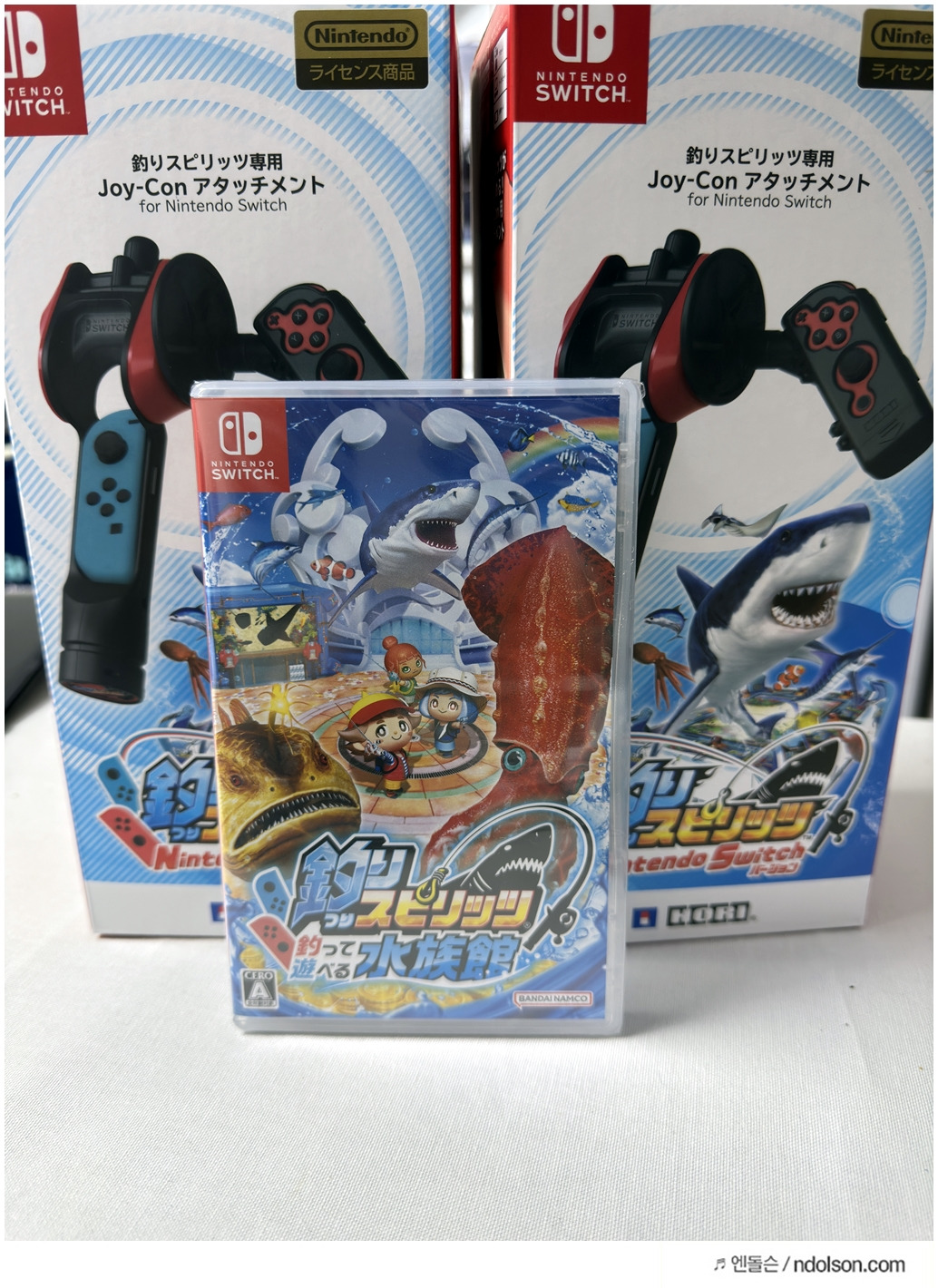 닌텐도 스위치 낚시 4인용 게임 Ace Angler 앵글러 낚시 스피릿 파닥파닥 즐거운 수족관