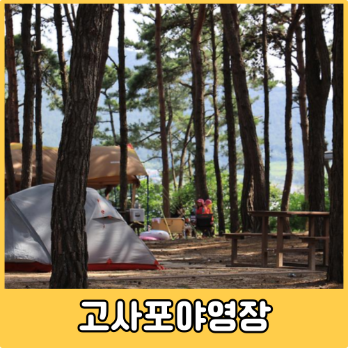 고사포야영장 전북 변산반도 캠핑장의 예약 명당 확인하고 가세요