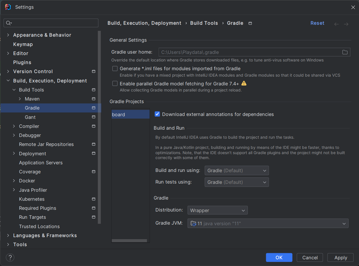 [JAVA Intellij] Build Tools 세팅